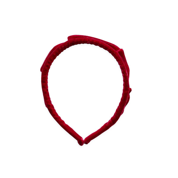 Red velvet crown headband - piopiokids